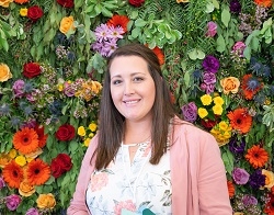 Blush and Blue Stripe Wallpaper | Shutterfly